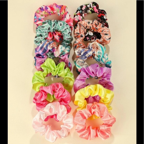 Accessories | 24pcs Multi Color Casual Scrunchies Nwt | Poshmark